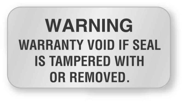 Medical Use Labels - Silver VOID Security Label, 1-1/2" x 3/4 ...