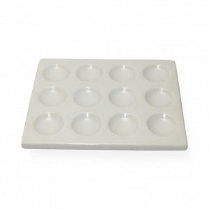 United Scientific Porcelain Spot Plate - SPOT PLATE, PORCELAIN, 12 WEL ...