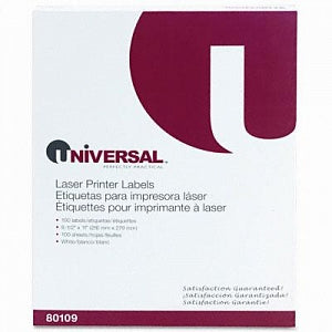 Universal Products Universal Laser Printer Labels - Laser Printer Perm ...