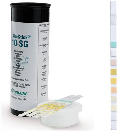 Urine Dipsticks 10-SG Urine Dipstick — Grayline Medical
