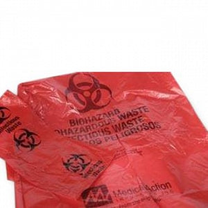 Inteplast Group Biohazardous Waste Bags - Biohazard Waste Bag, Red, 40 ...