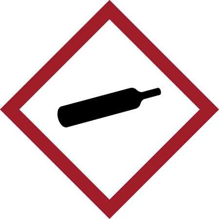 Gas Pressure Labels 1" - Paper — Grayline Medical