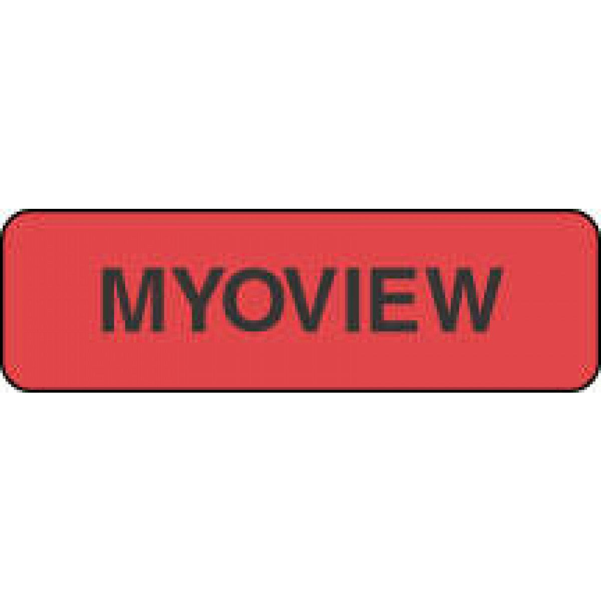 Label Paper Permanent Myoview 1 1/4" X 3/8" Fl. Red 1000 Per Roll ...