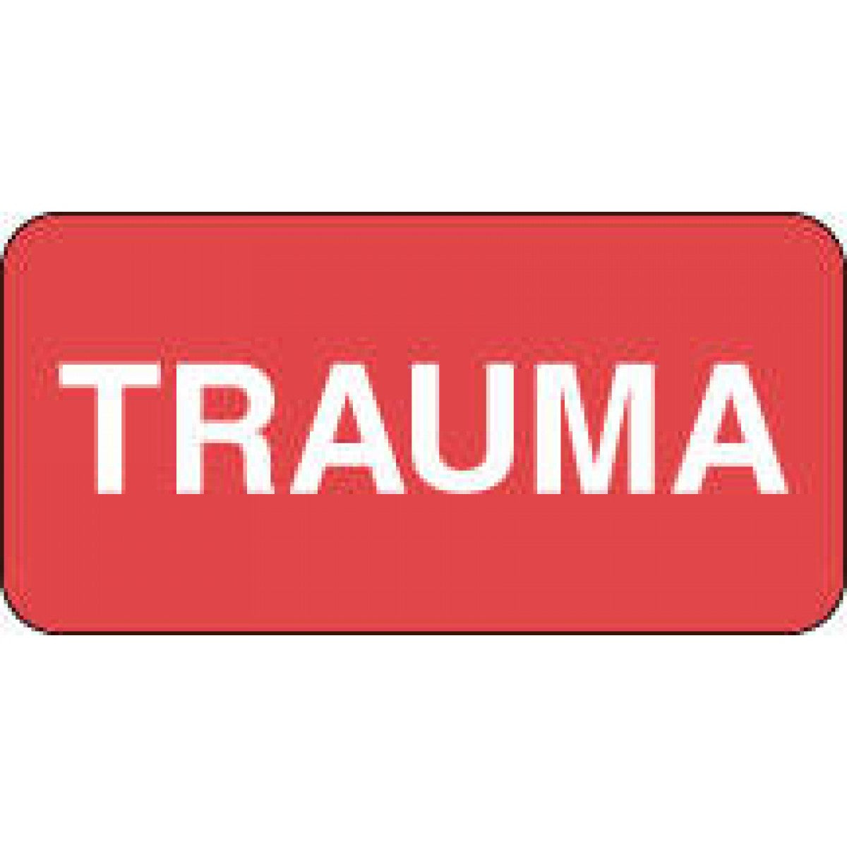 Label Paper Permanent Trauma 2" X 1" Red 1000 Per Roll — Grayline Medical