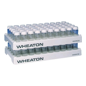 DWK Wheaton Polypropylene POS Rack with Open ID - Polypropylene Vial R ...
