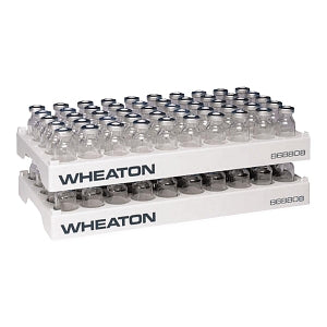 DWK Wheaton Polypropylene POS Rack with Open ID - Polypropylene Vial R ...