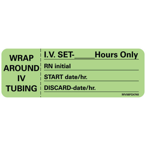 PDC Healthcare Label Paper - LABEL, IV, TUBING CHANGE - MV06FG4740 ...