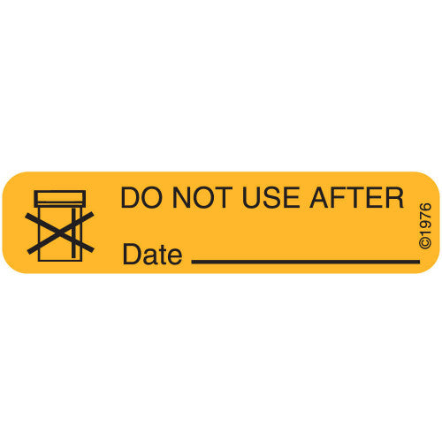 PDC Healthcare FormalinPermanent Warning Label - "Do Not Use After" La ...