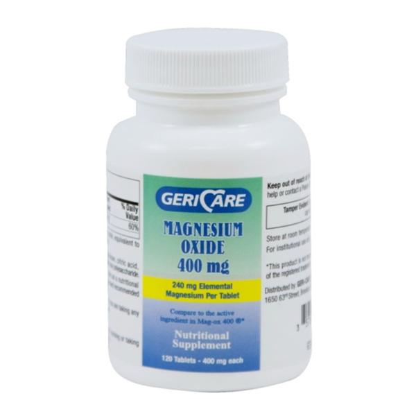 Geri-Care Pharmaceuticals Magnesium Oxide Tablets Bottle 400mg 120/Bt ...