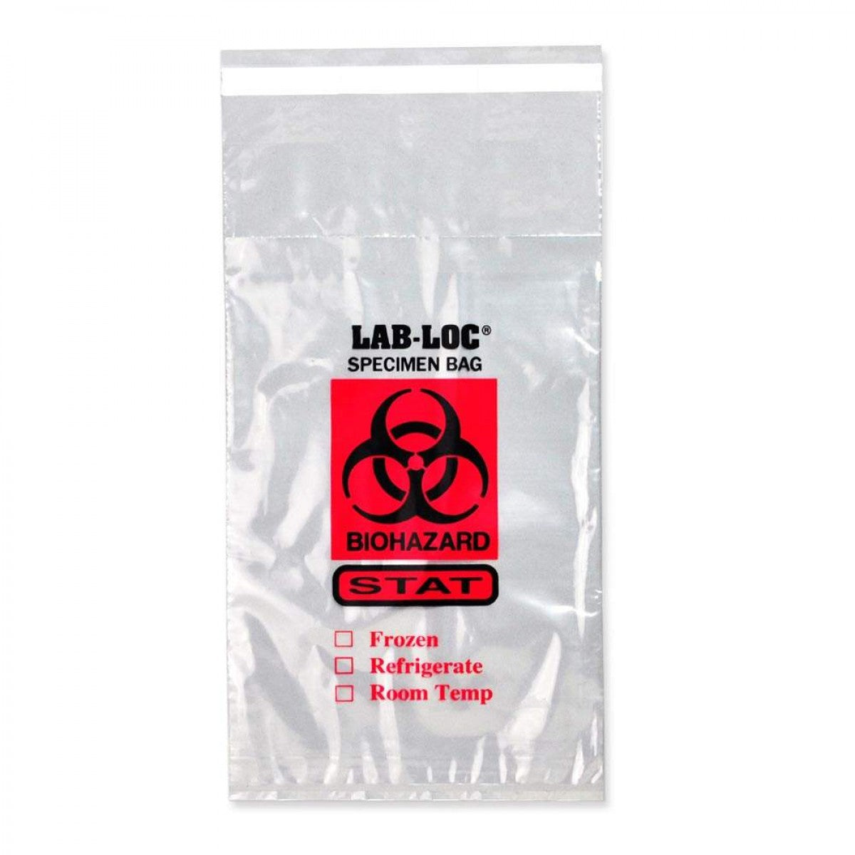 Biohazard Bag With Paperwork Pocket 2 Mil Zip Top Clear Plastic 10" X ...