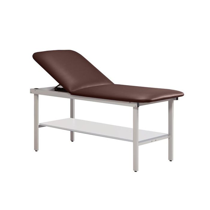 Clinton Steel H-Brace Table with Shelf — Grayline Medical