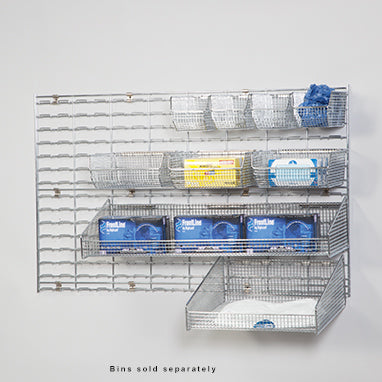 MedValue Wire Louvered Bin Panel, 48x30 — Grayline Medical