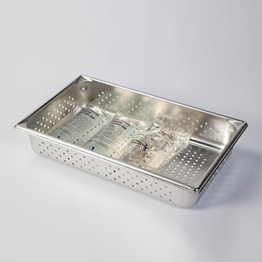 MedValue Perforated Stainless Steel IV Tray — Grayline Medical
