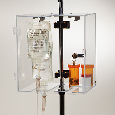 MedValue Deep Extended Double Lock-to-Pole IV Lock Box, Key Lock ...