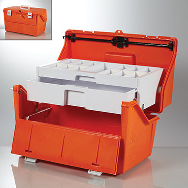 MedValue Emergency Box with Two Sliding Drawers, 19.5x12x11.5 ...