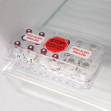 MedValue Covered High Alert Insulin Tray — Grayline Medical