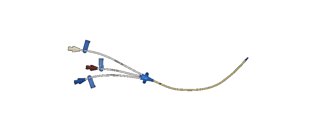 Teleflex Medical Multi-Lumen CVC Kit with Blue FlexTip Catheter - Mult ...