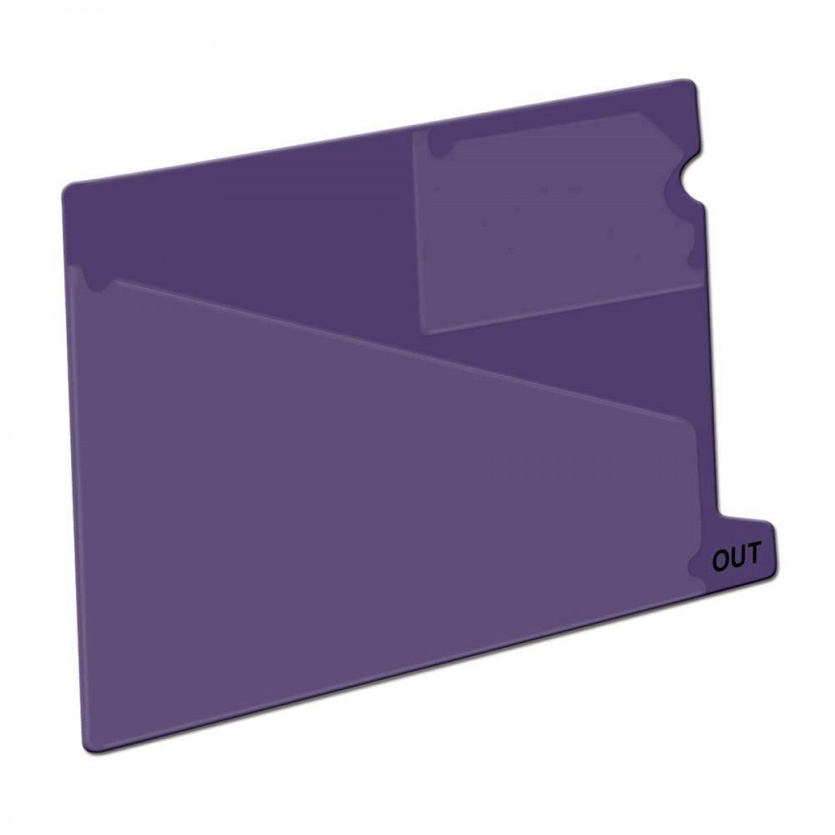 Outguide Bottom Tab Letter Size 2 Pockets Purple Vinyl 13" X 9 1/2 ...