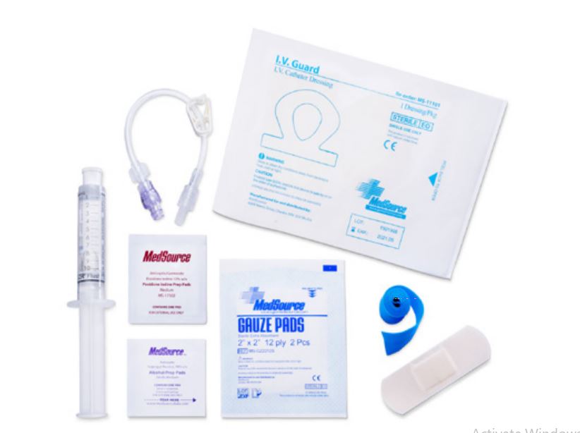 Medsource IV Start Kits - IV Starter Kit with IV Guard Sterile Dressin ...