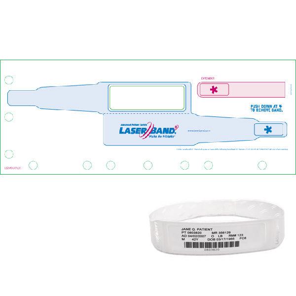 Zebra Technologies Z-Band Fusion ID Wristband - Z-Band Fusion Wristban ...