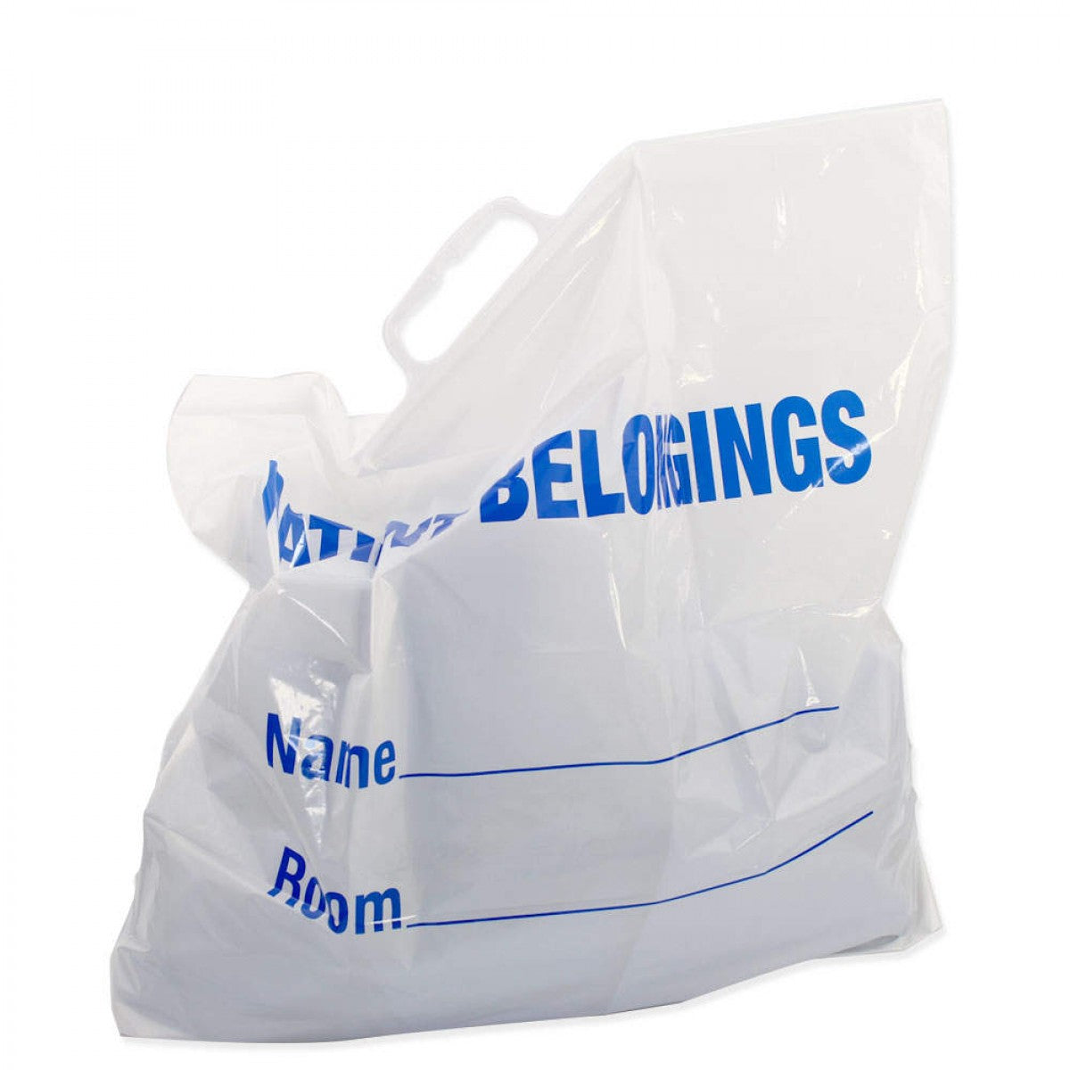 Patient Belongings Bag Rigid Handle White Plastic 18 1/2" X 20" X 3 1 ...