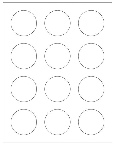 Medical Use Labels - Laser /Inkjet Label Sheet, 2" Dia — Grayline Medical