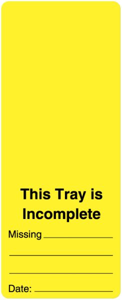 Medical Use Labels - Exchange Cart and Tray Label, 2" x 5" — Grayline ...