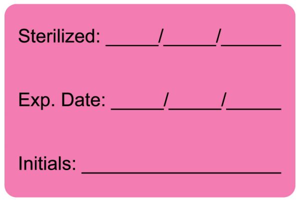 Medical Use Labels - Sterilization Label EXP DATE, 3" x 2" — Grayline ...
