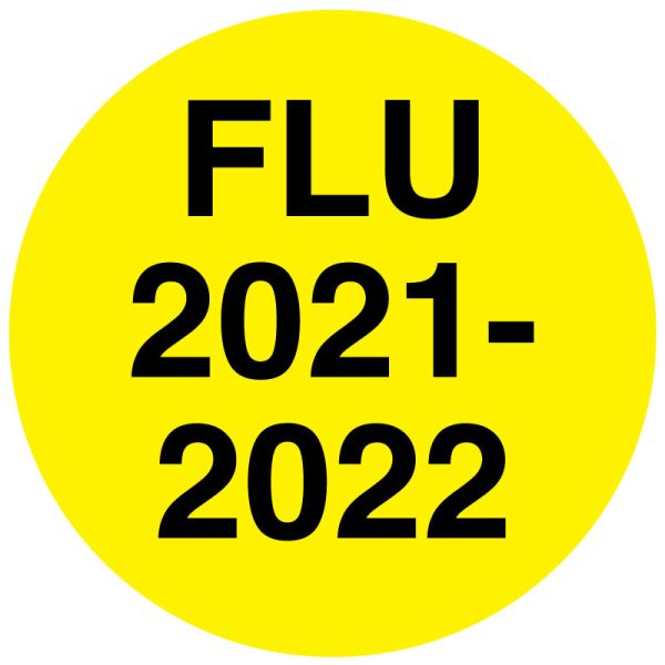 Medical Use Labels - FLU 2021/2022, LAM,1/2" x 1/2" — Grayline Medical
