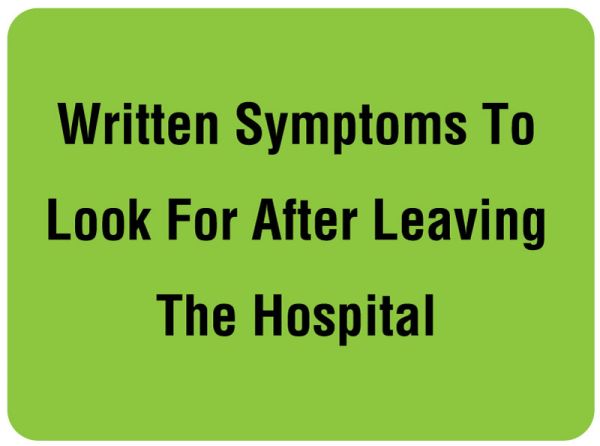 Medical Use Labels - WRITTEN SYMPTOMS, 2-3/8" x 1-3/4" — Grayline Medical