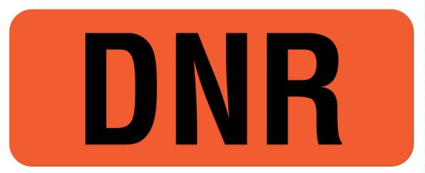 Medical Use Labels - Code Status Label, 1-1/4" x 5/16" — Grayline Medical