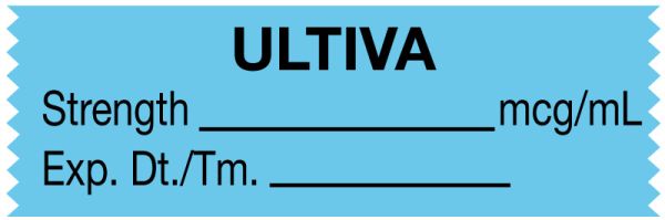 Medical Use Labels - Anesthesia Tape, Ultiva mcg/mL, 1-1/2" x 1/2 ...