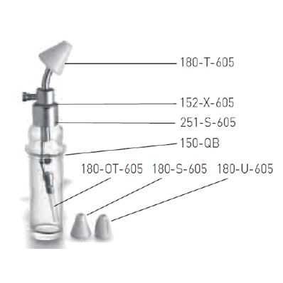 150-QB Glass Atomizers by Drive / DeVilbiss Healthcare — Grayline Medical